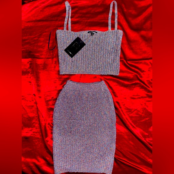 Fashion Nova | Skirts | Twopiece Knit Style Set | Poshmark